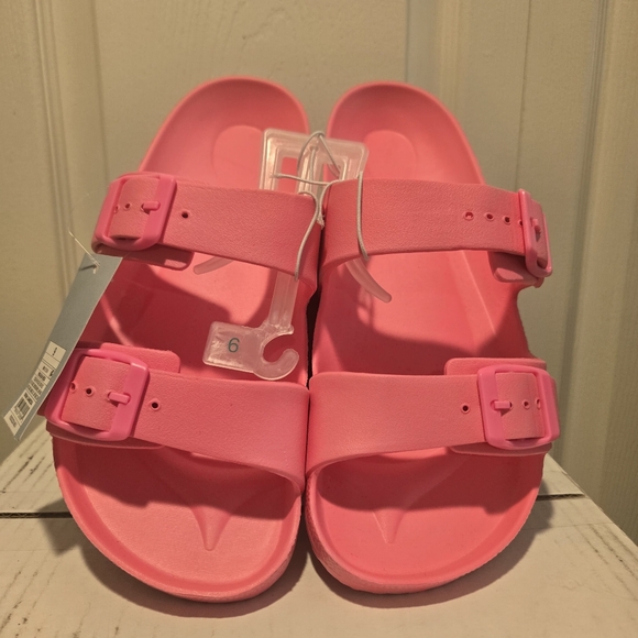 Shade & Shore | Shoes | Womens Neida Eva Two Band Footbed Slide Sandals ...